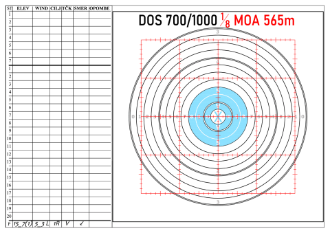 Plot sheet DOS (velika) – Društvo ostrostrelcev Slovenija